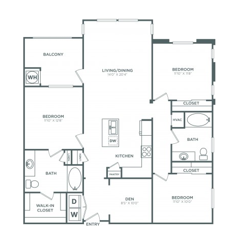 Model: The San Clemente Bed: 3 Bath: 2 Size: 1448 sq Ft. View Similar