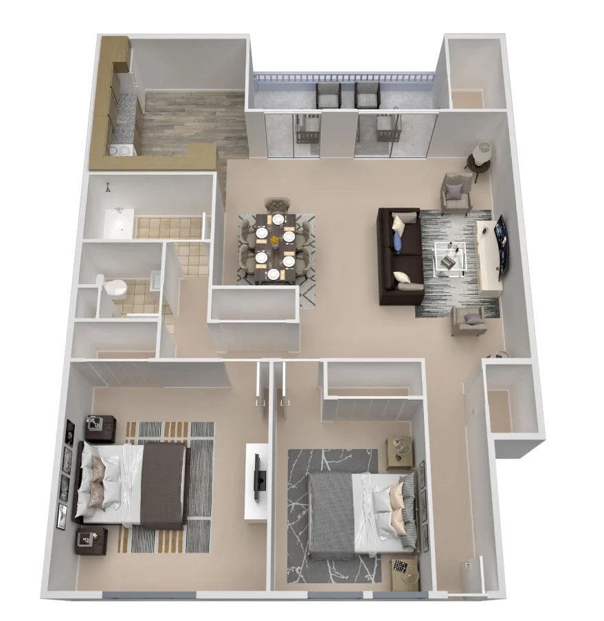 1 140 Sq Ft 2 BD 1 5 BA