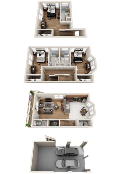 sq Ft. 3 BD / 3.5 BA